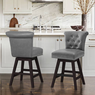 Leda swivel bar & counter stool andover mills seat height store